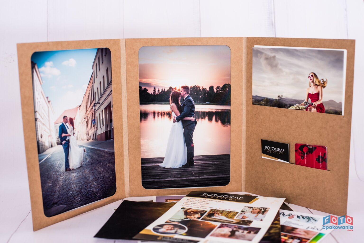 Album "jamnik" 15x23 kraft + kieszonka | Fotoopakowania